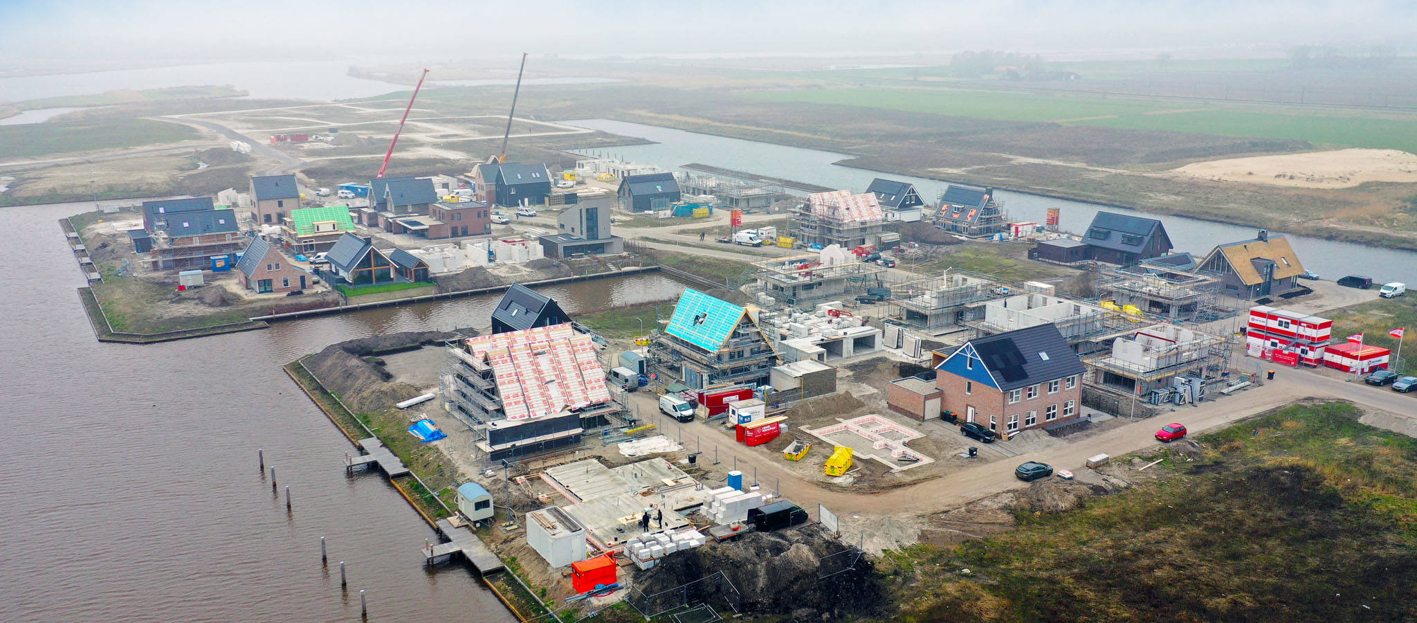 De bouw van Het Eiland fase 1